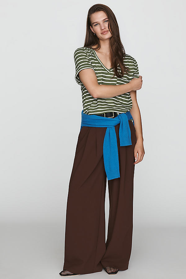 PILCRO Pilcro Quinn Drapey V-Neck T-Shirt
